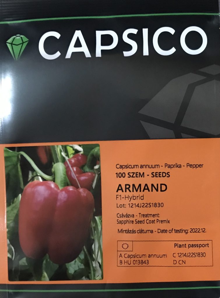 Paprika Armand F1 Capsico - Chilimag.hu webshop
